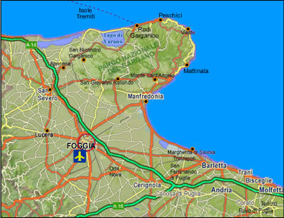 Gargano Map Pa Stradale Verona